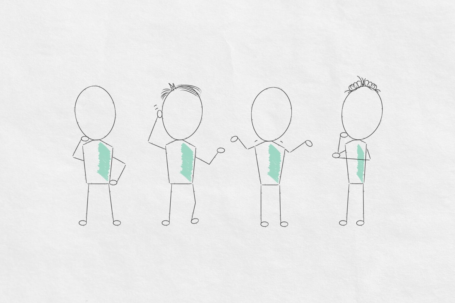 Stick Figure Pencil Characters – MasterBundles