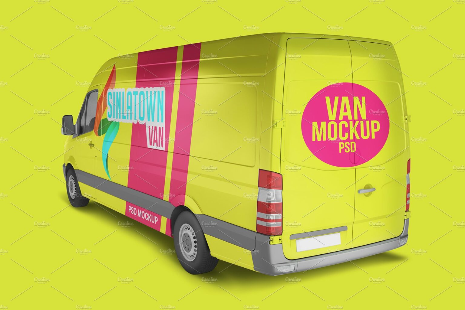 Transporter Van PSD Mockup – MasterBundles