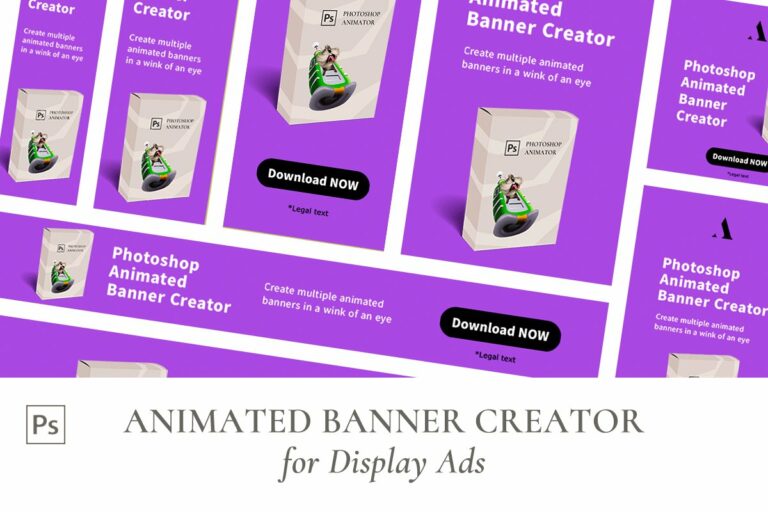 Photoshop Animated Banner Creator – MasterBundles