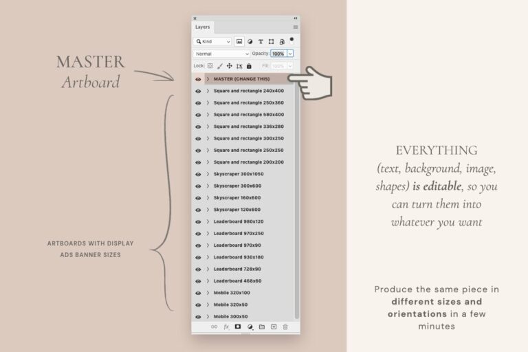 Photoshop Animated Banner Creator – MasterBundles