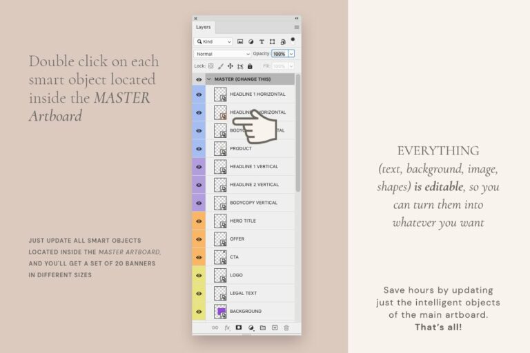 Photoshop Animated Banner Creator – MasterBundles