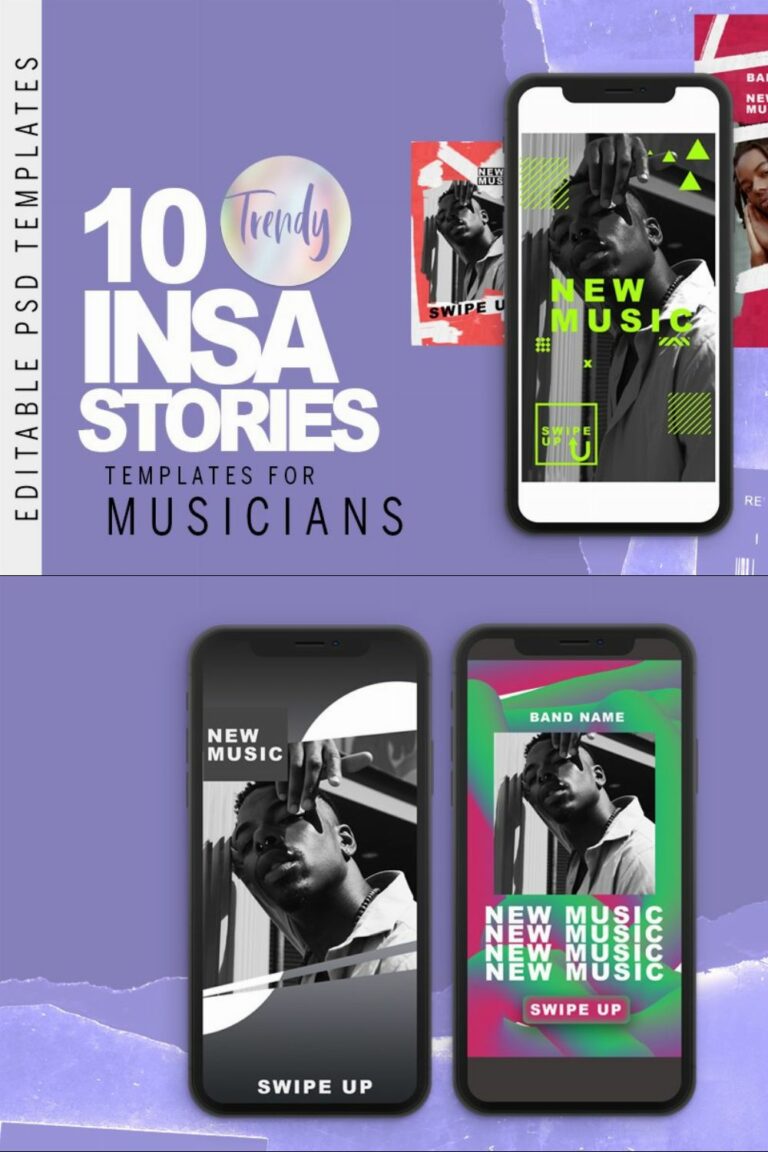 10 INSTAGRAM TEMPLATES FOR MUSICIANS – MasterBundles
