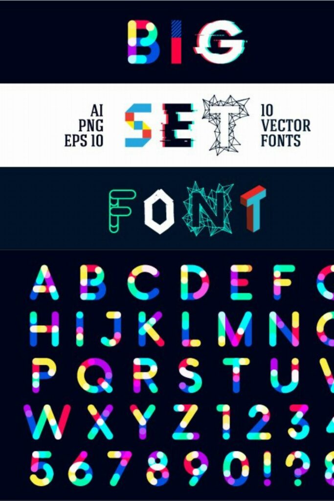 10 vector fonts – MasterBundles