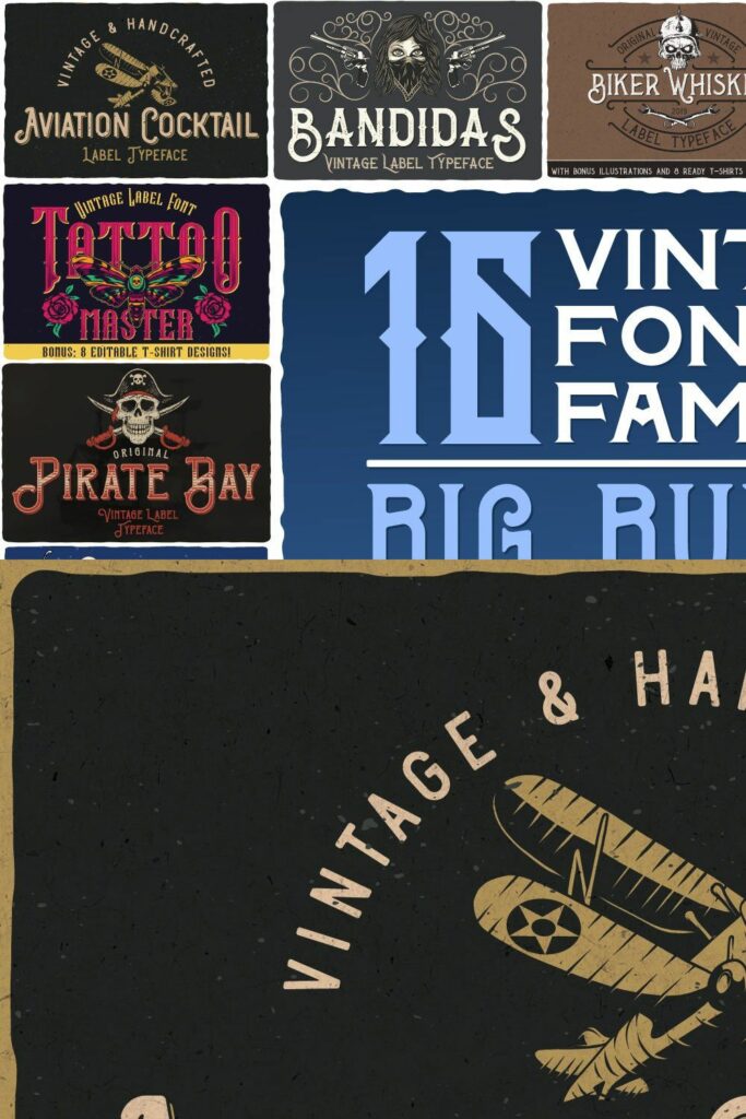 16 Font Families Bundle – MasterBundles