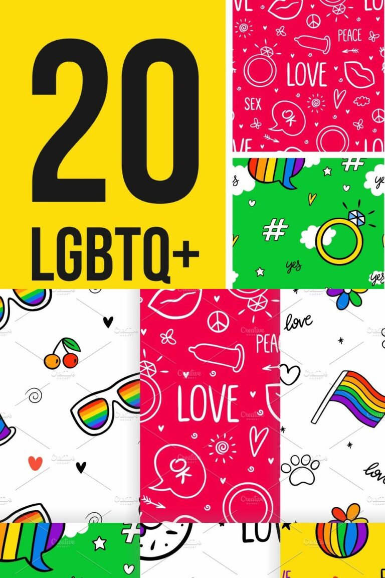 20 LGBTQIA+ Never Ending Patterns – MasterBundles