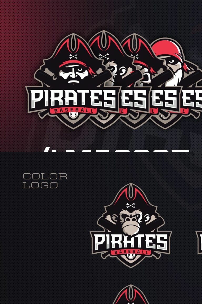 4 Logos With Pirates + Typeface – MasterBundles