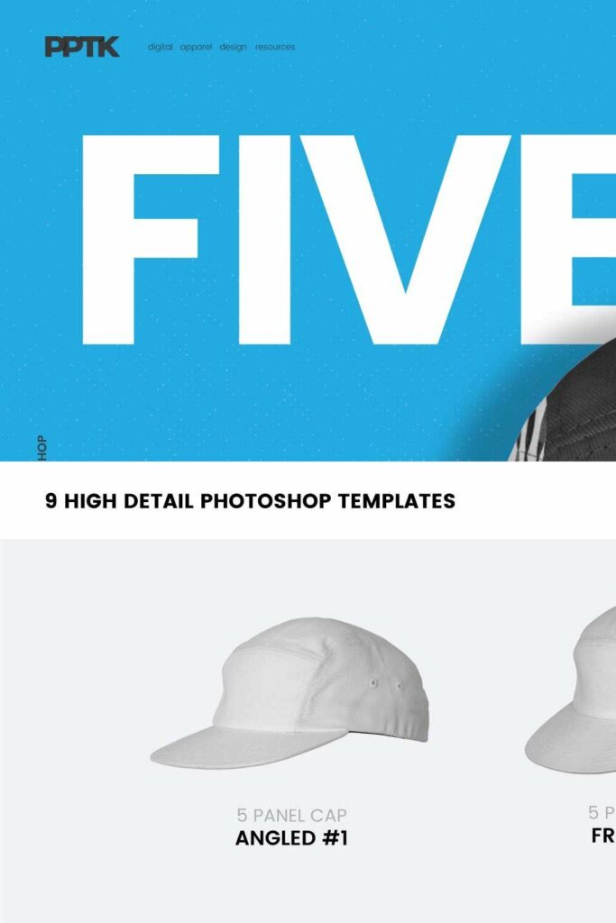 5 Panel Hat Mockup – MasterBundles