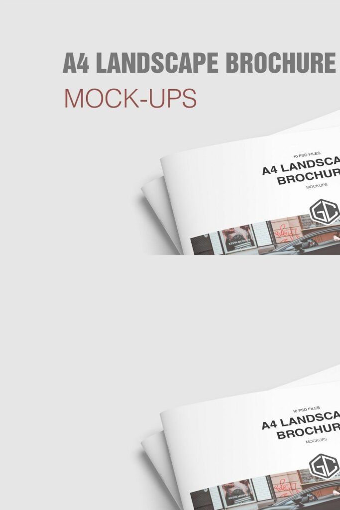 A4 Landscape Brochure Mockup – MasterBundles