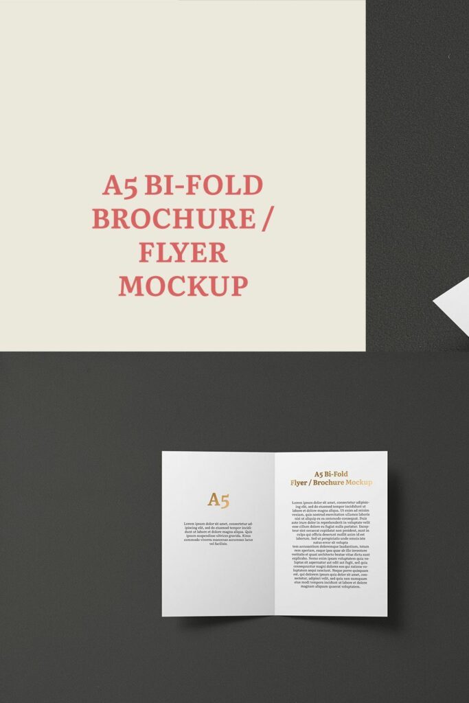 A5 Bi-Fold Brochure / Flyer Mockup – MasterBundles