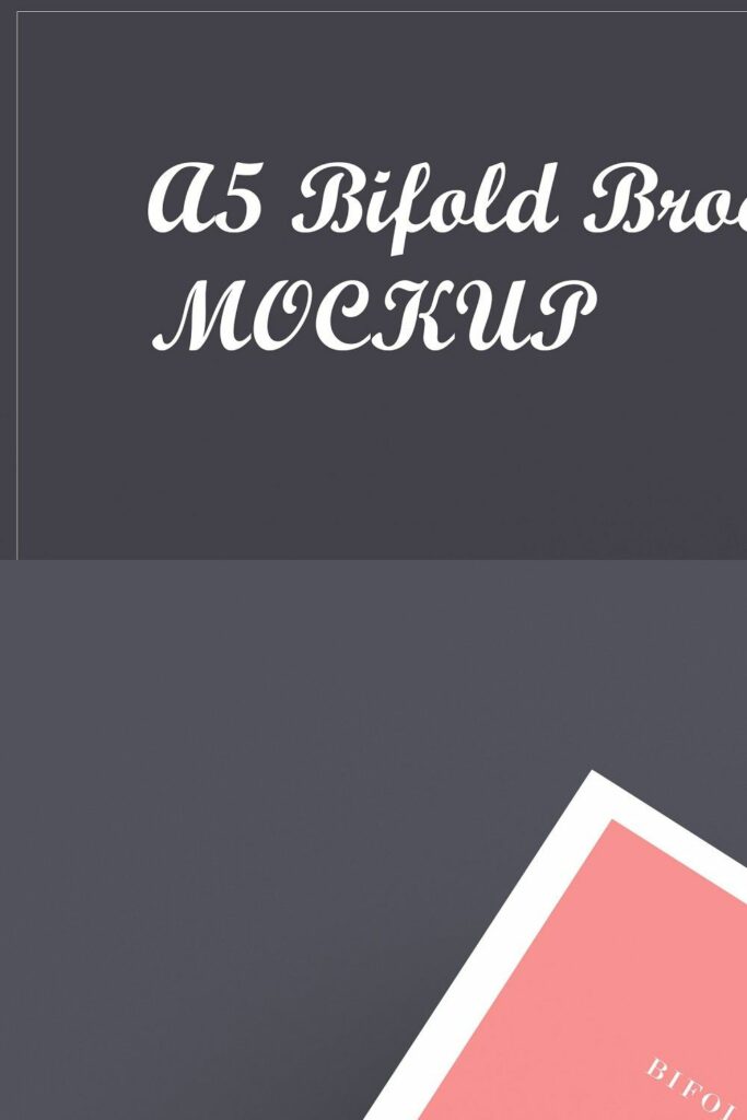 A5 Bifold Brochure Catalog Mockup – MasterBundles