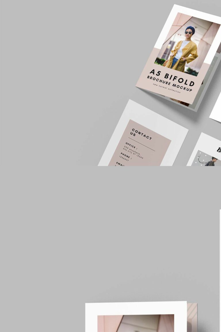A5 Bifold Brochure Mockup – MasterBundles