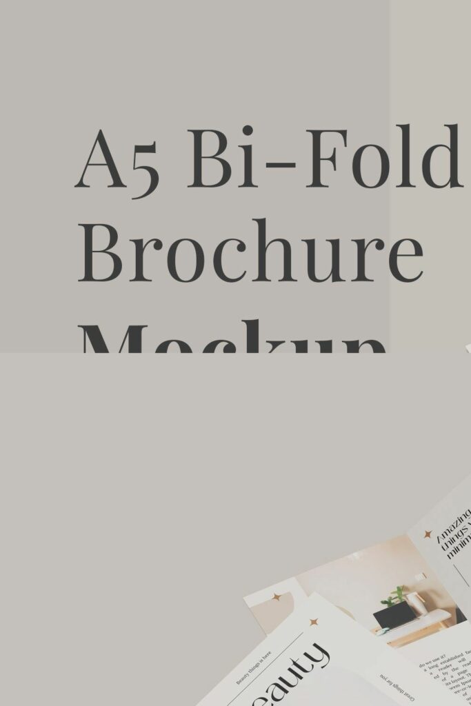 A5 Bifold Brochure Mockup – MasterBundles