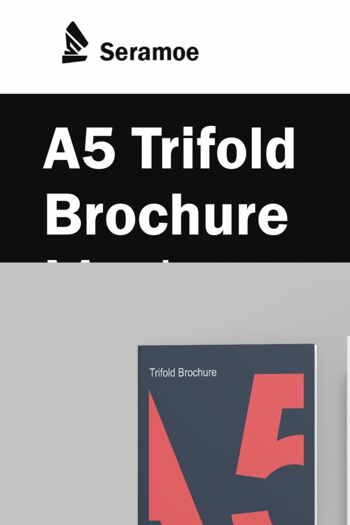 A5 Trifold Brochure Mockup – MasterBundles