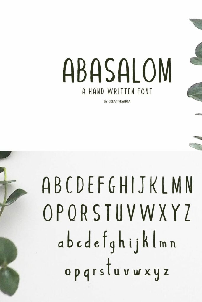 Abasalom | A Handwritten Font – MasterBundles