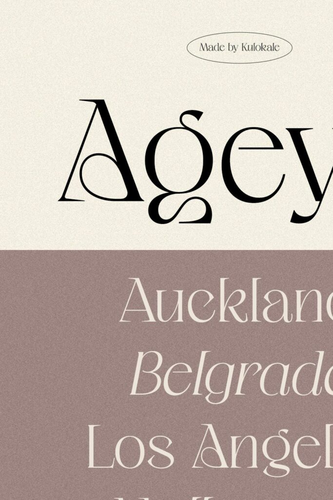 Ageya - Modern Elegant Serif Font – MasterBundles
