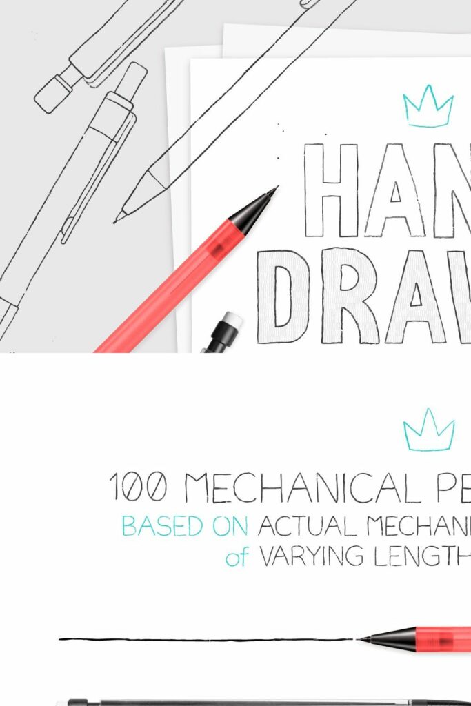 AI mechanical pencil brushes – MasterBundles