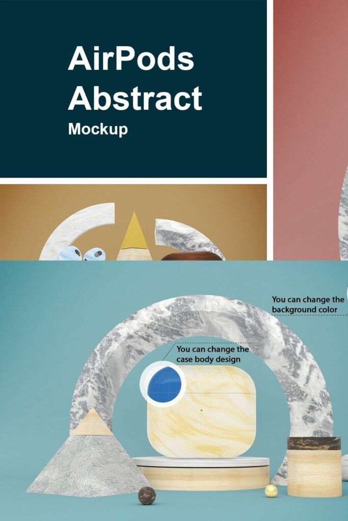 AirPods Abstract Mockup – MasterBundles