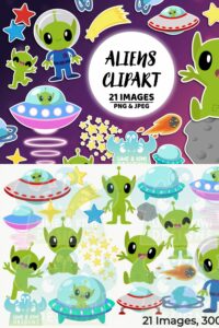 Aliens Clipart – MasterBundles