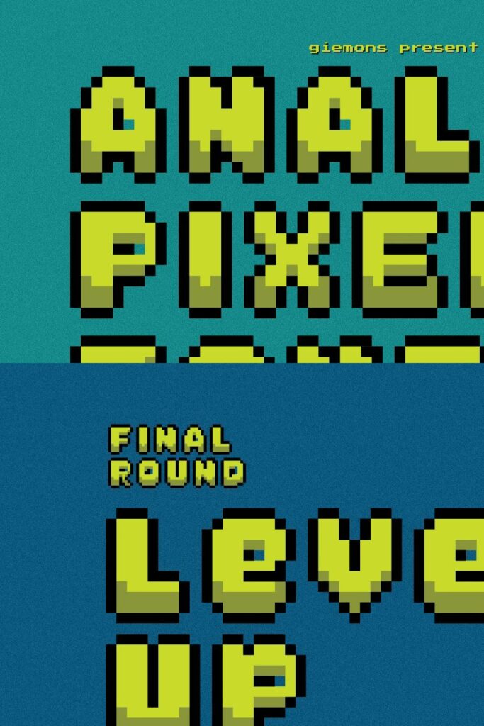 Analog Pixel - SVG Font – MasterBundles