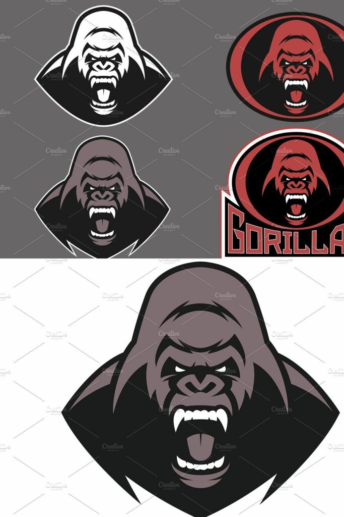 Angry gorilla logo – MasterBundles