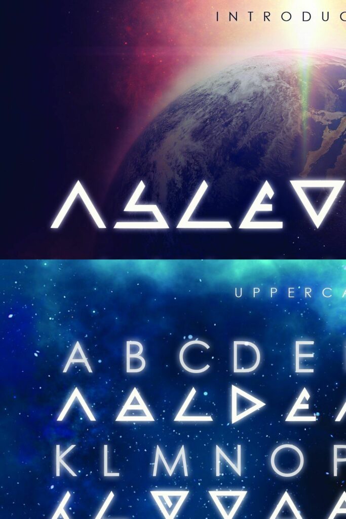 ASCENSION - A Futuristic Typeface – MasterBundles