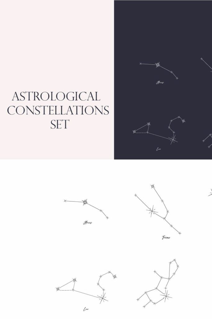 Astrological constellations set – MasterBundles