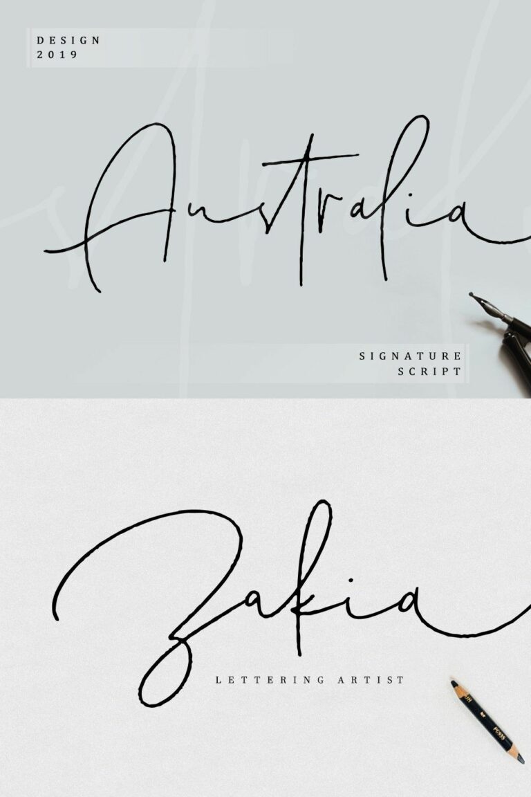 Australia Signature Script – MasterBundles