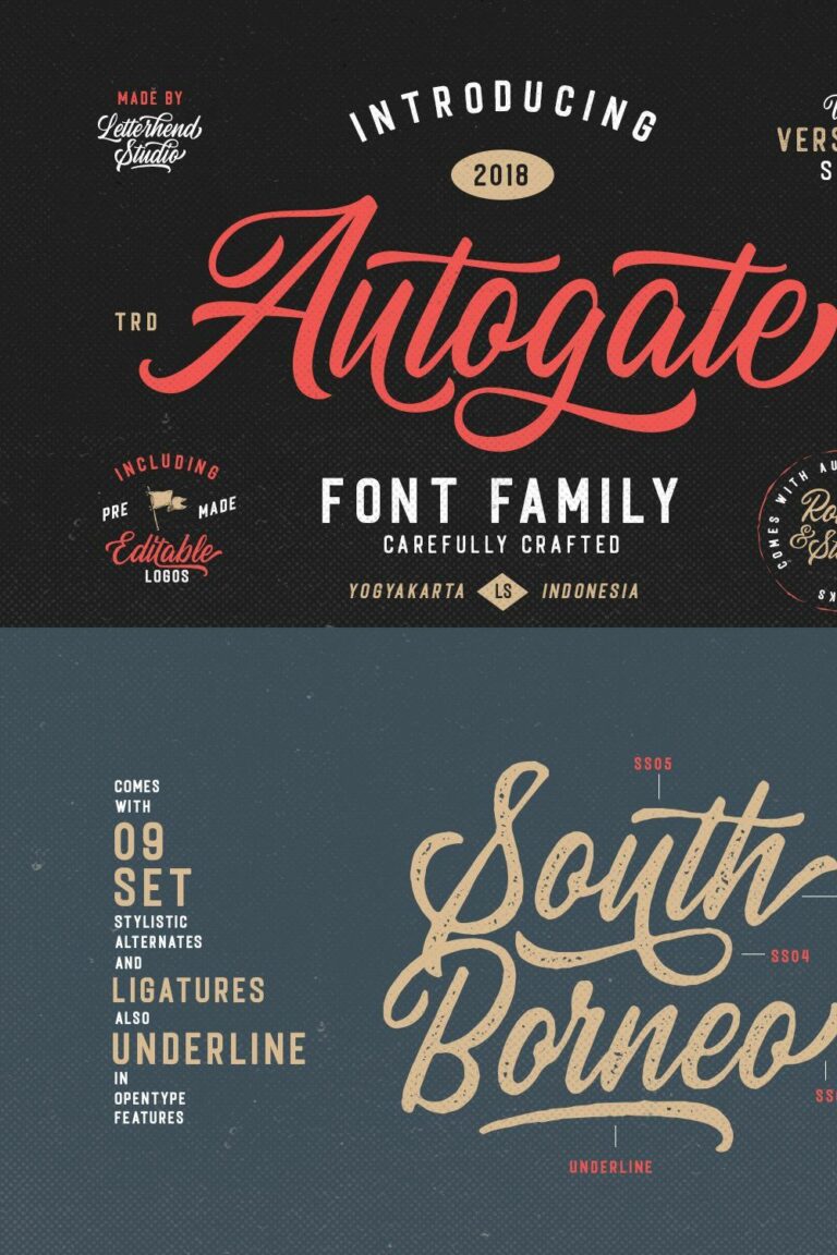 Autogate - Font Duo (+BONUS) – MasterBundles