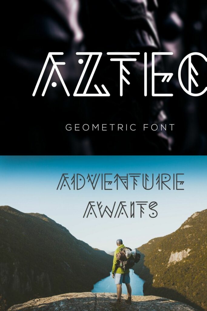 Aztec Geometric Font – MasterBundles