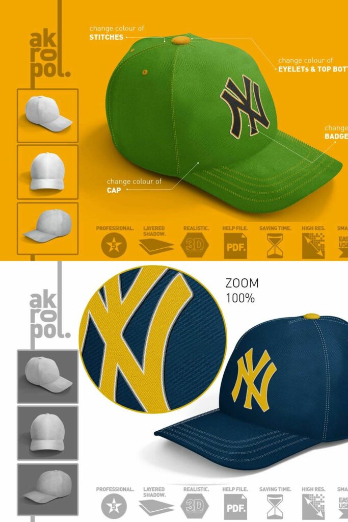 Baseball Cap Mock Up – MasterBundles