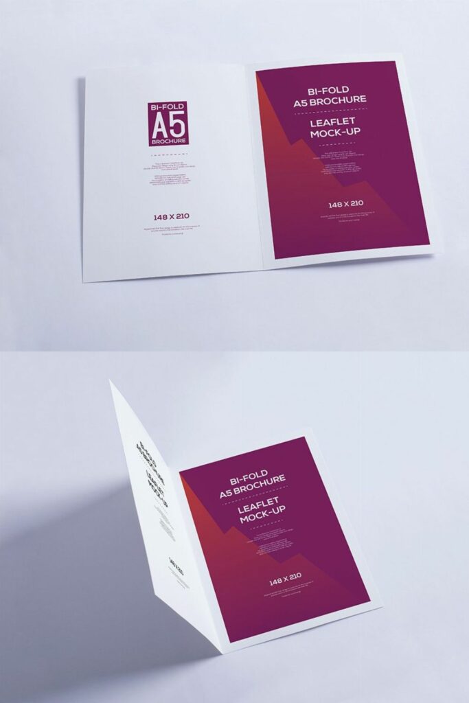 Bi-Fold Brochure Mock-Up – MasterBundles