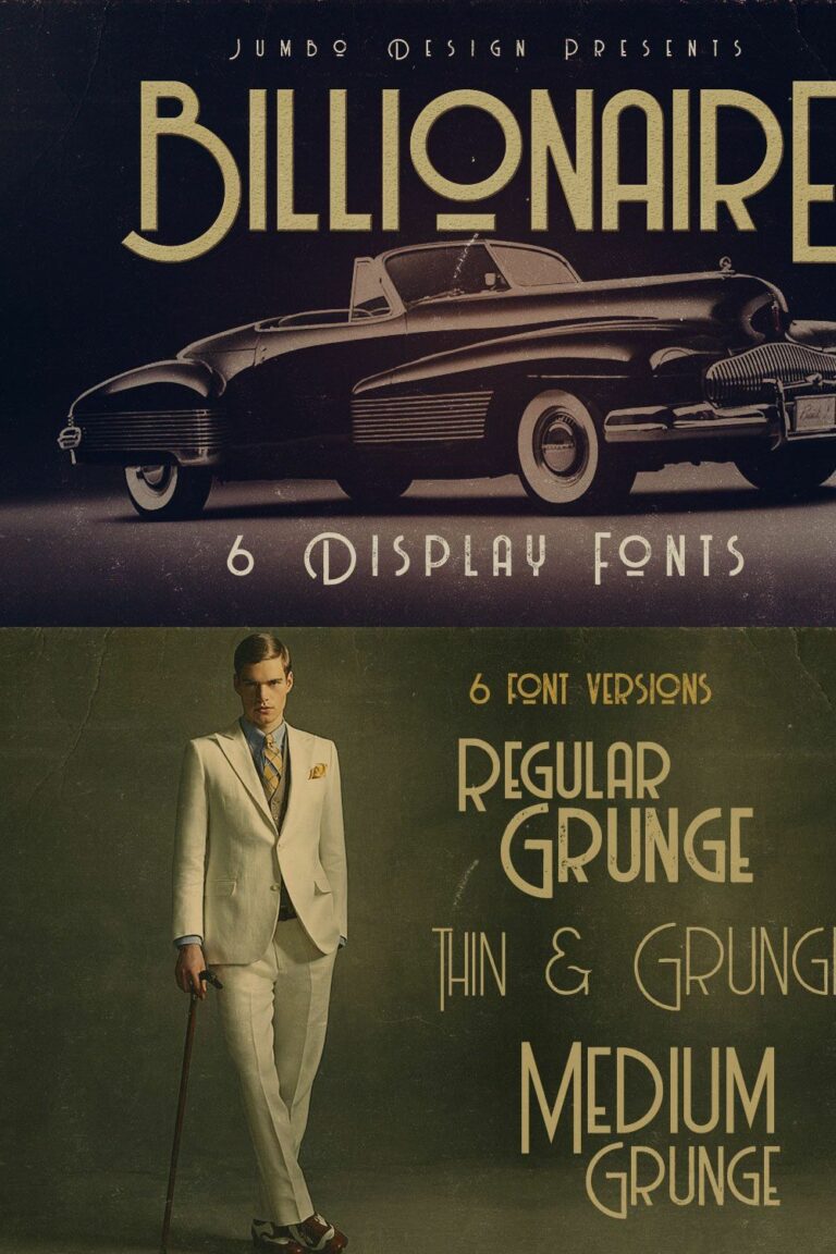 Billionaire - Display Font – MasterBundles