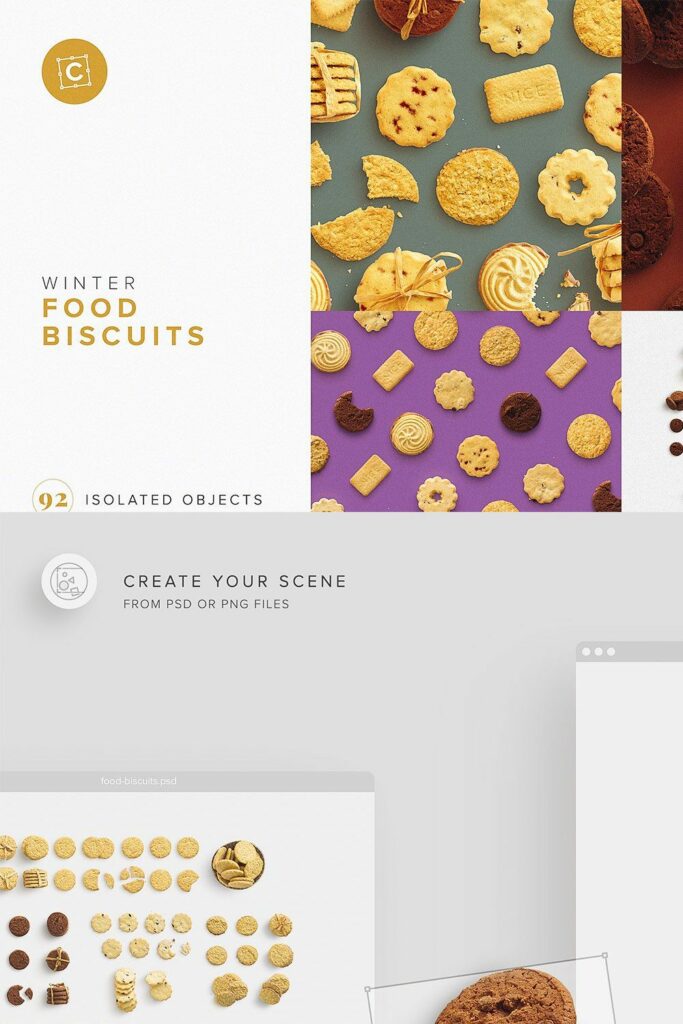 Biscuits & Cookies Scene Creator – MasterBundles