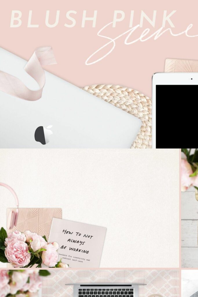 Blush Pink Scene Creator + Mockups – MasterBundles