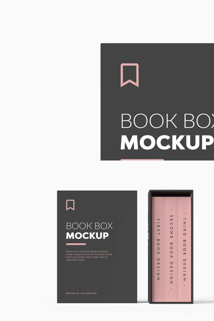 Book Box Mockup – MasterBundles