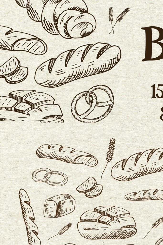 Bread. Sketches and patterns – MasterBundles