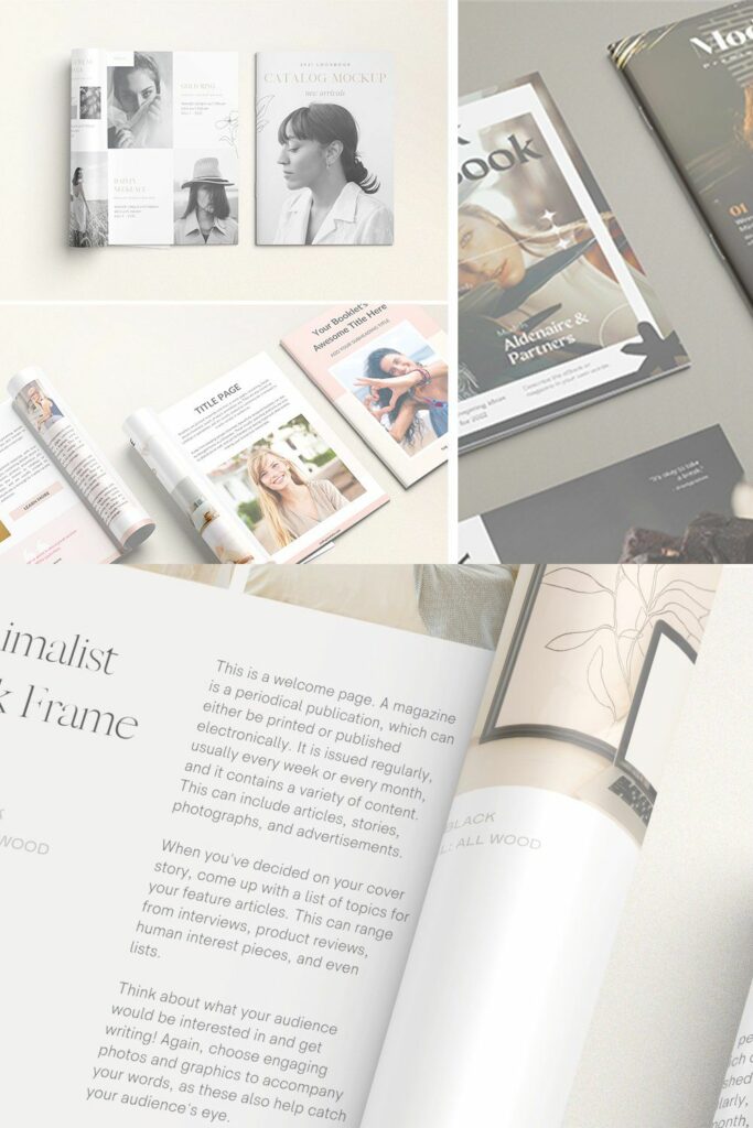 Brochure Catalog Mockups – MasterBundles
