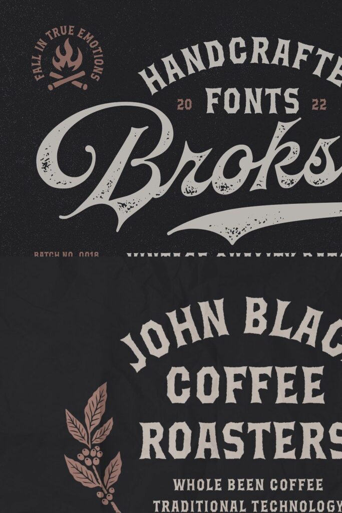 Brokson Script & Serif + Extras – MasterBundles