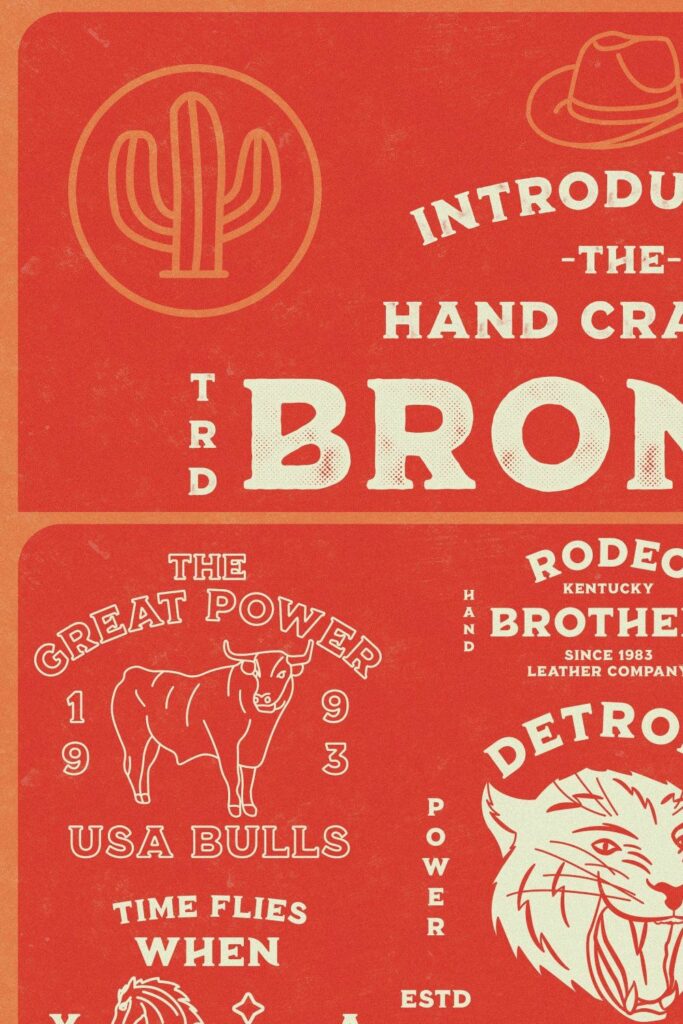 Bronco Font Collection + Extras – MasterBundles