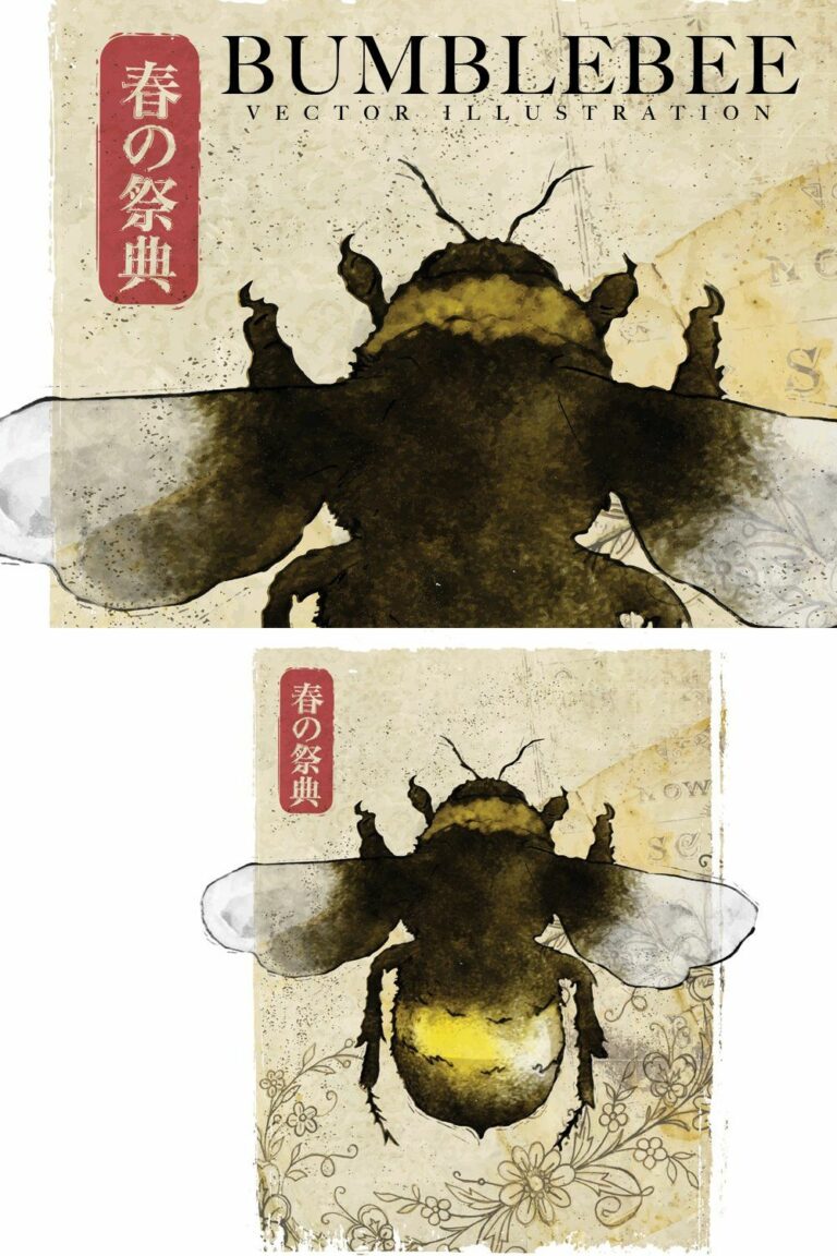 Bumblebee Vector Illustration – MasterBundles