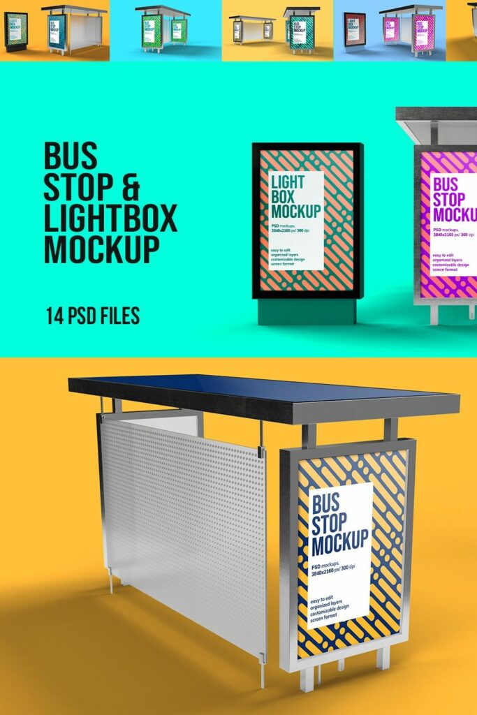 Bus Stop & Street Billboard mockups – MasterBundles