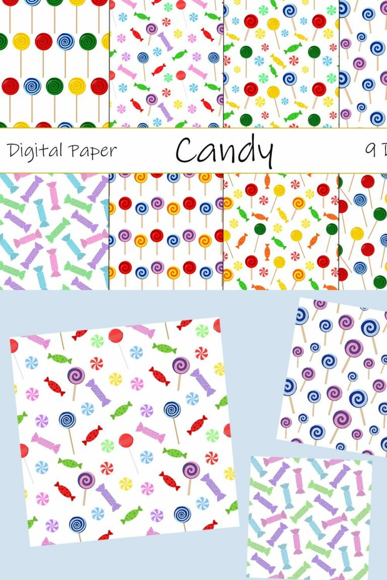 Candy pattern. Lollipop pattern. – MasterBundles