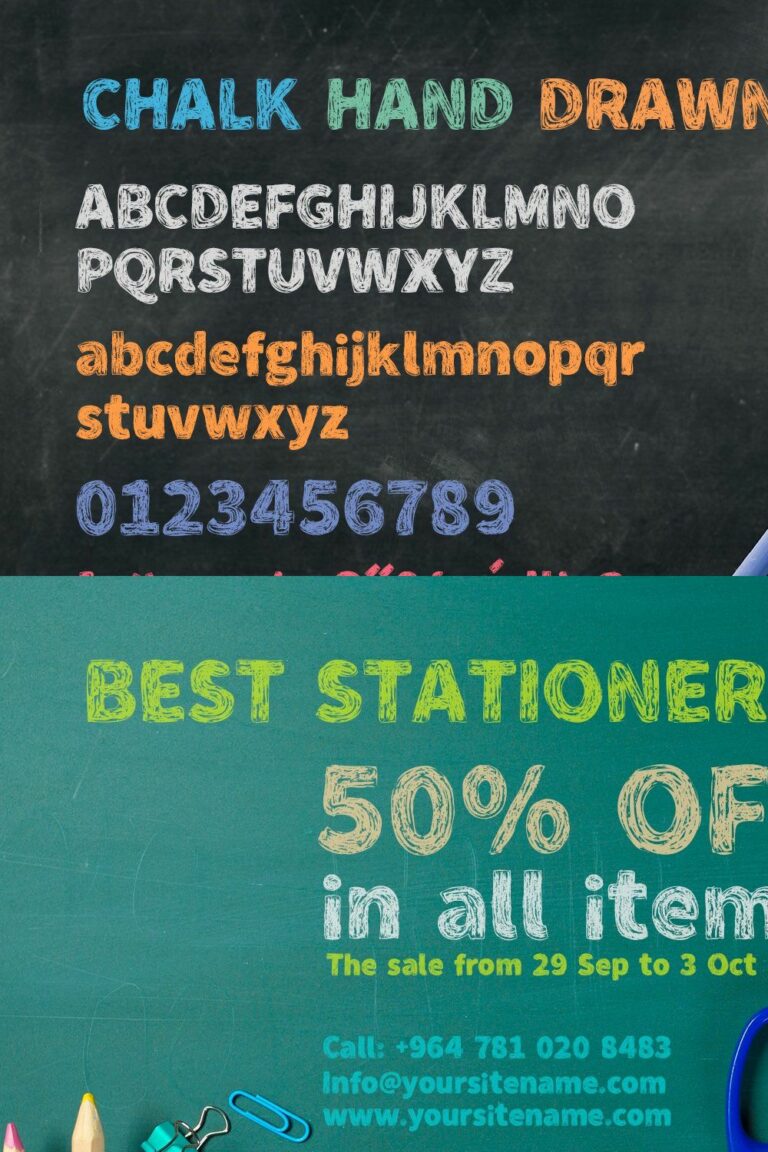 Chalk Hand Drawn Font – MasterBundles