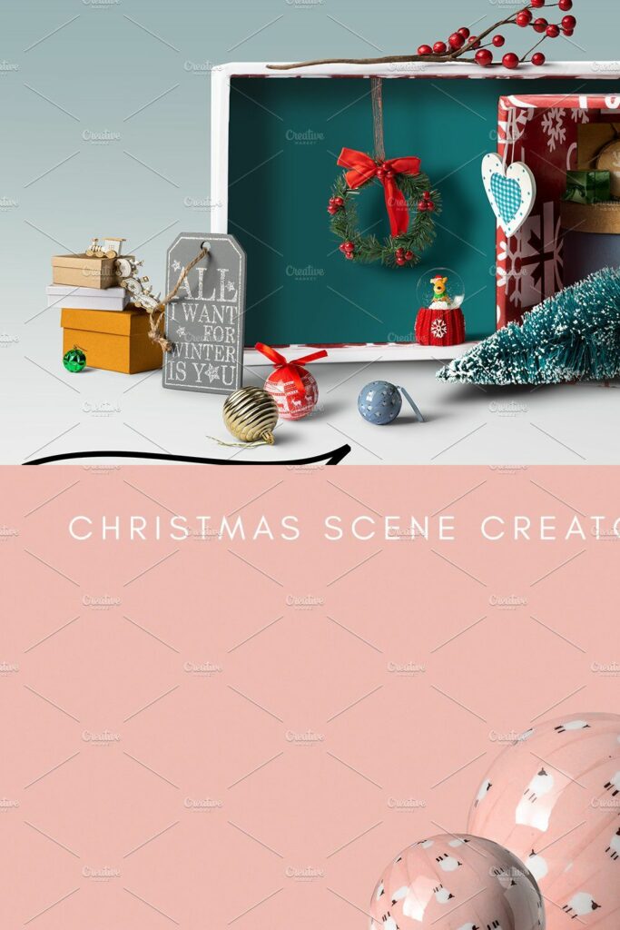 Christmas Scene Creator mockup – MasterBundles