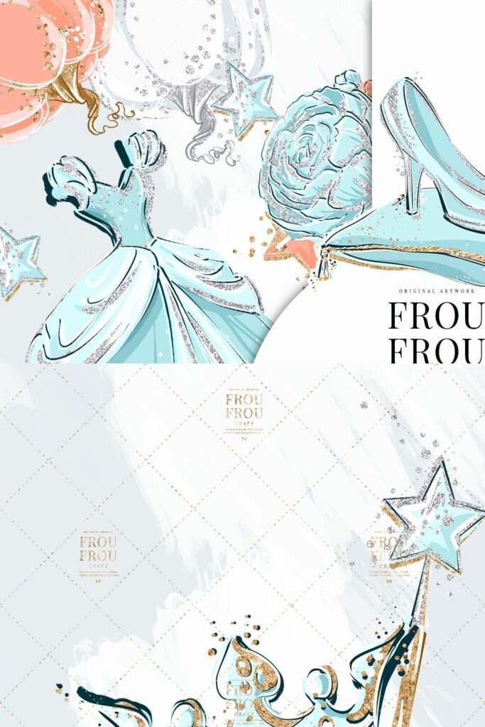 Cinderella Fairy Tale Clipart – MasterBundles