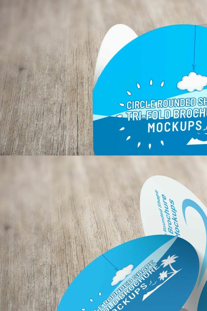 Circle Rounded Shape Brochure Mockup – MasterBundles