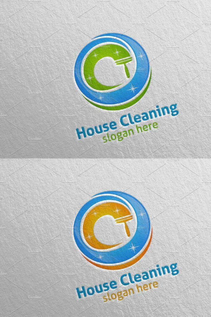 Cleaning Service Vector Logo Design – MasterBundles