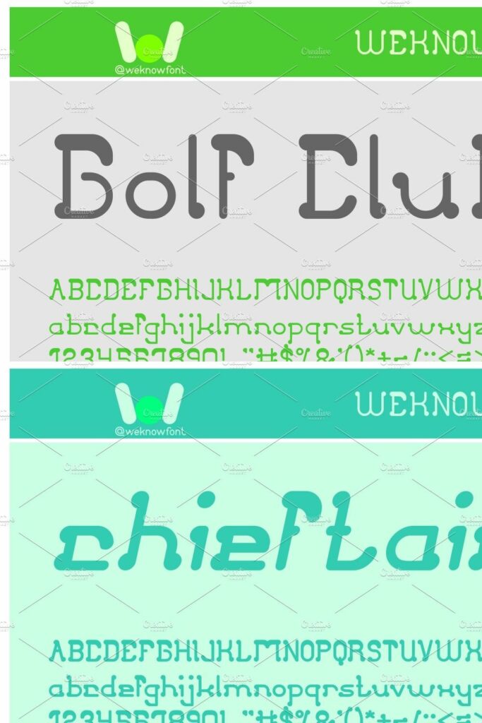 club golf font – MasterBundles