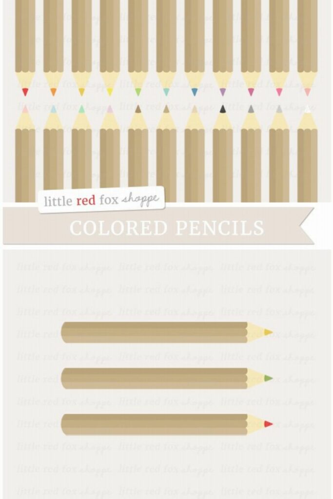 Colored Pencil Clipart – MasterBundles