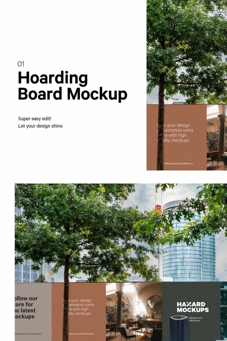 Construction Hoarding Poster Mockup – MasterBundles